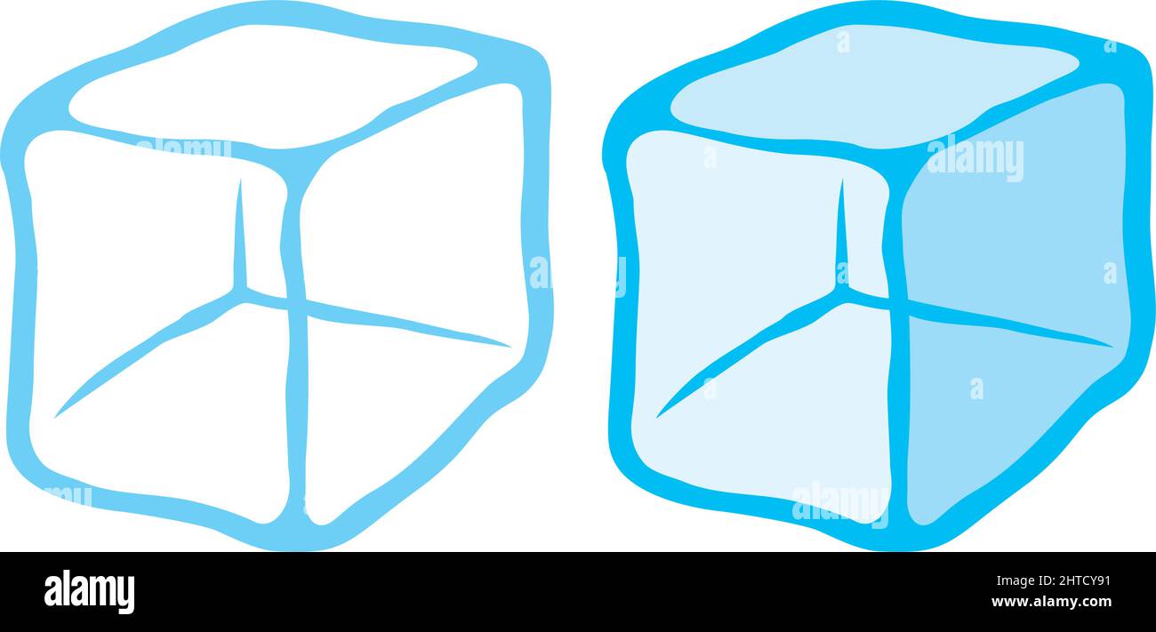 Ice cubes vector illustration Stock Vector Image & Art - Alamy