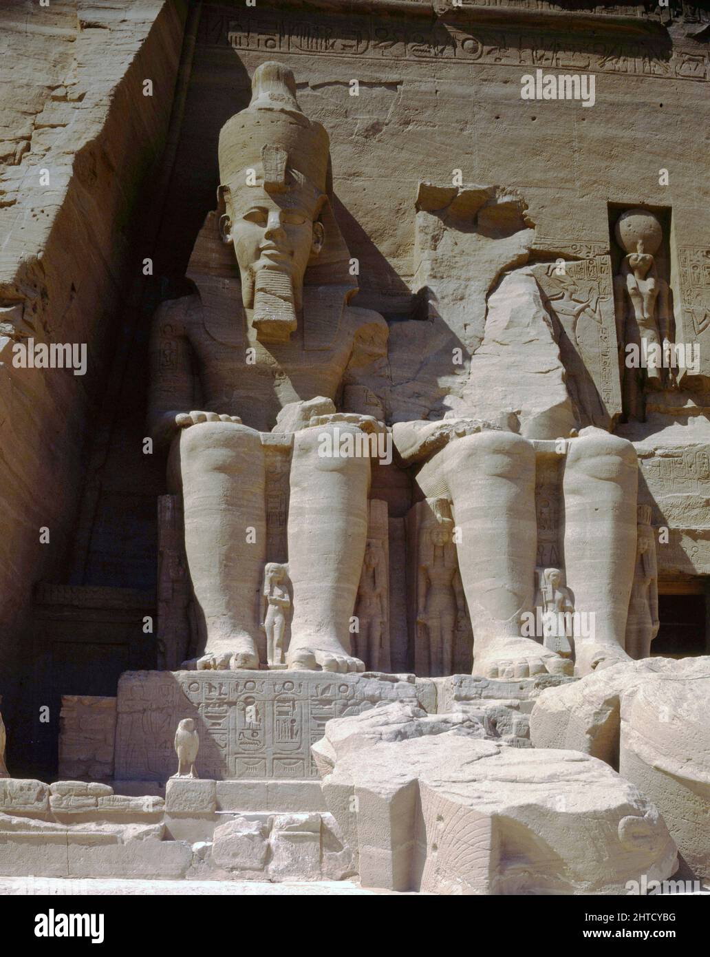 Abu Simbel, Egypt, 1984. The massive rock carved temples and UNESCO ...