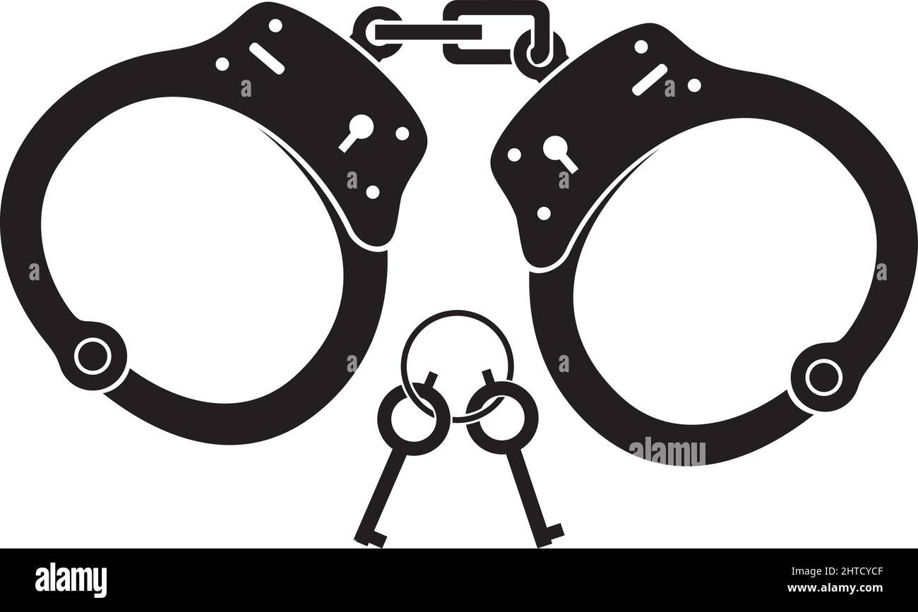 Vector illustration of a police handcuffs Stock Vector Image & Art - Alamy