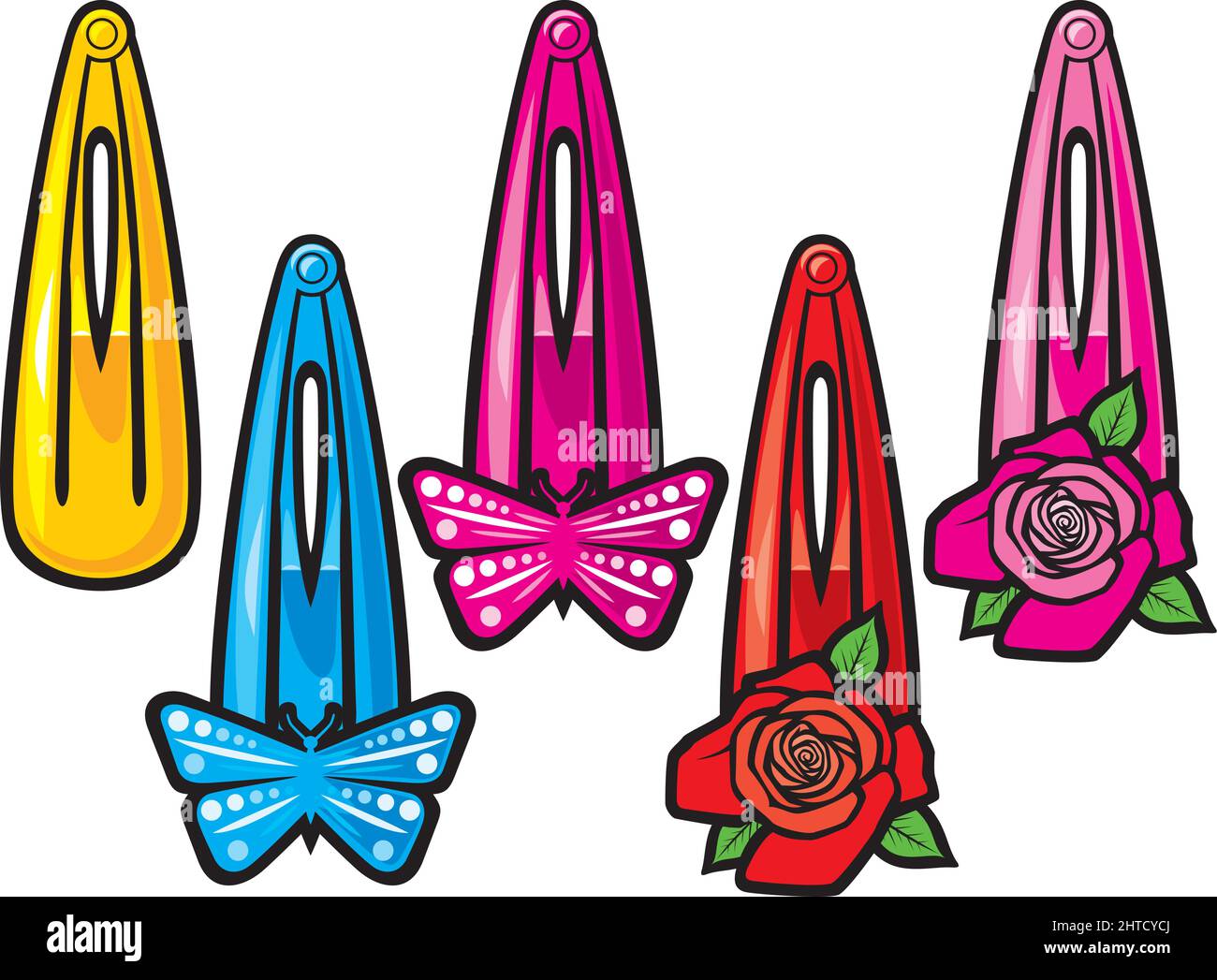 Girlie style illustration Stock Vector Images - Alamy