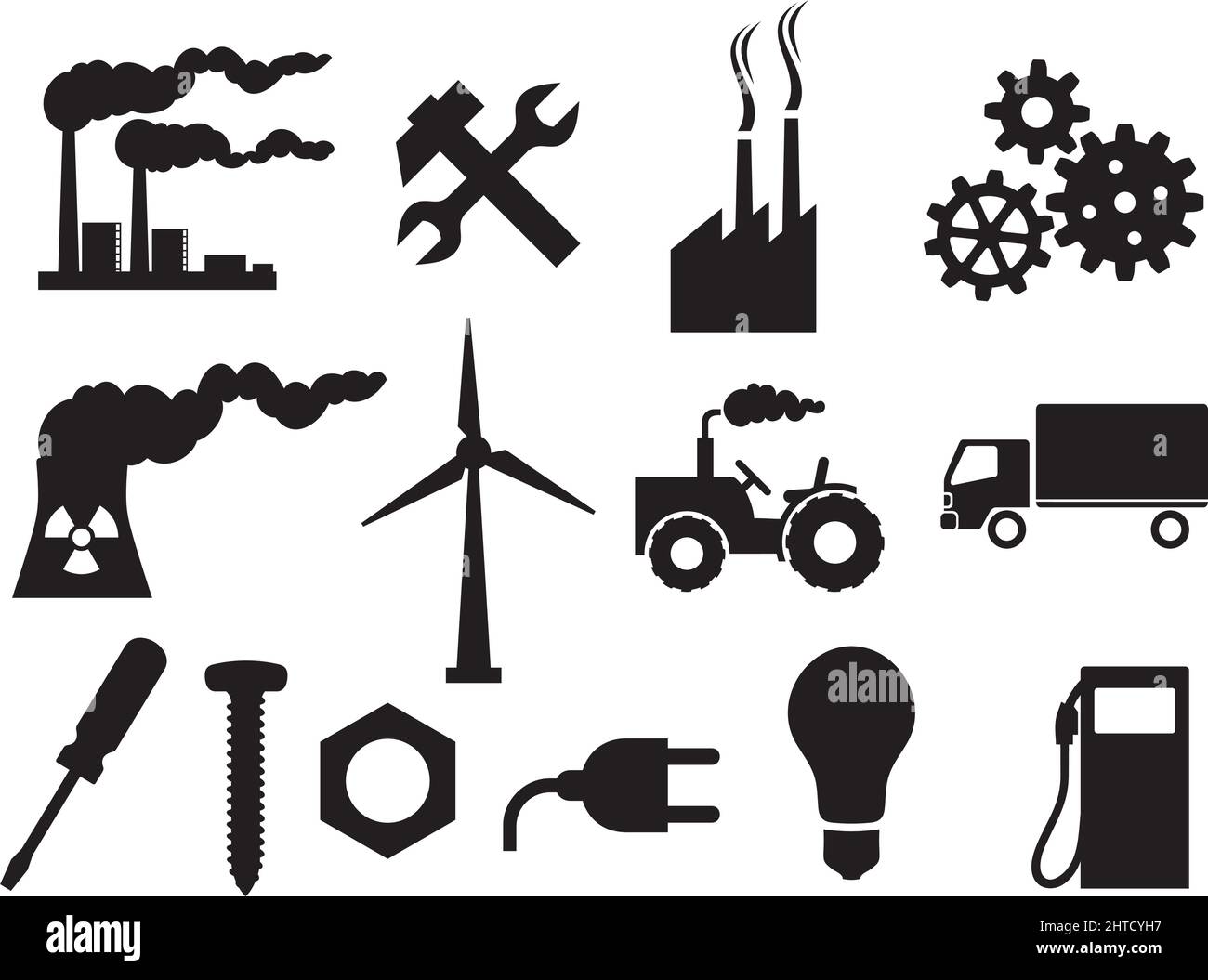 Industry icons collection vector illustration Stock Vector Image & Art ...