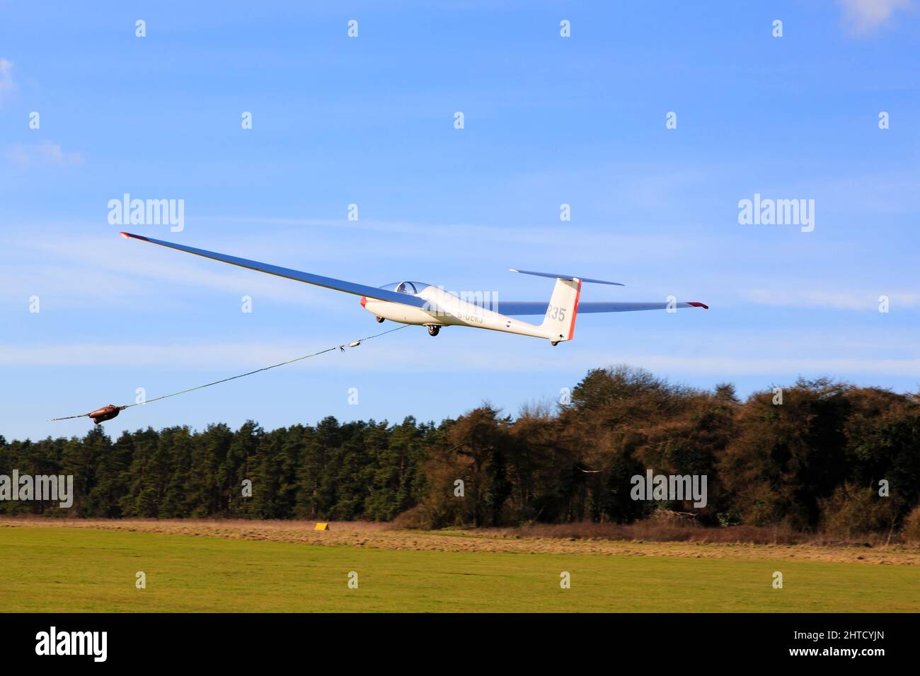Alexander Schleicher ASK21 two seat training Glider, R35 G-DERJ, of the ...