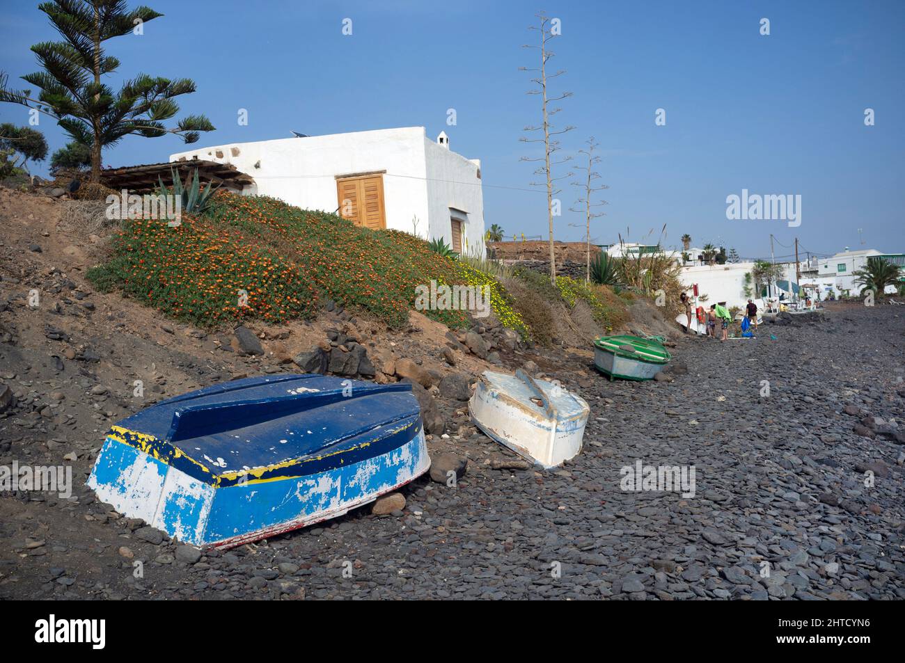 The seaside village of Playa Quemada in Lanzarote Stock Photo - Alamy