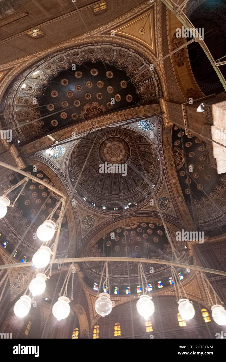 Mohammed Ali Mosque, Cairo, Egypt, 2007. The beautifully decorated ...