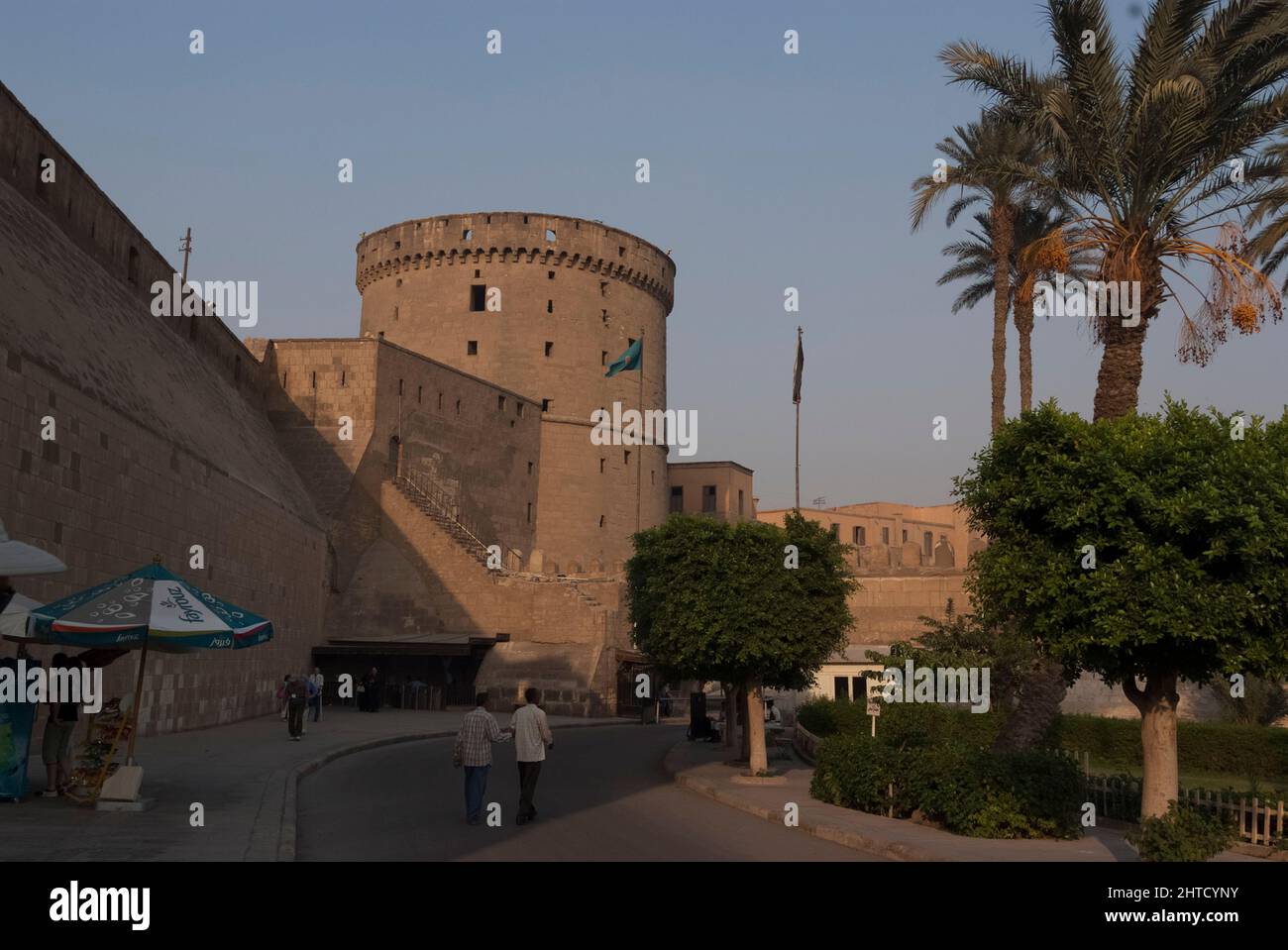 The Citadel, Cairo, Egypt, 2007. View of and entrance to the Citadel ...