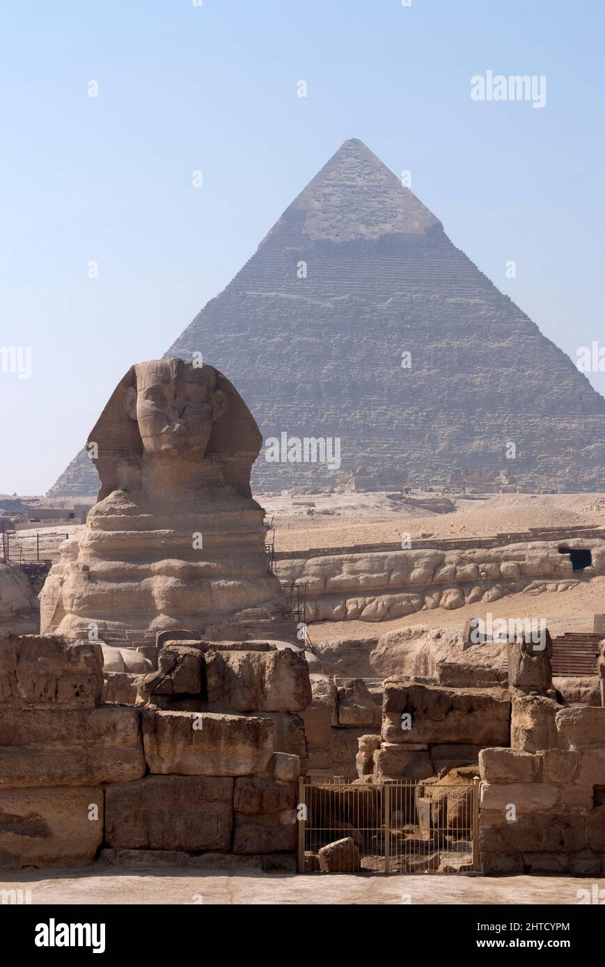 Sphinx, Giza, Egypt, 2007. The Sphinx of Giza, representing a creature ...