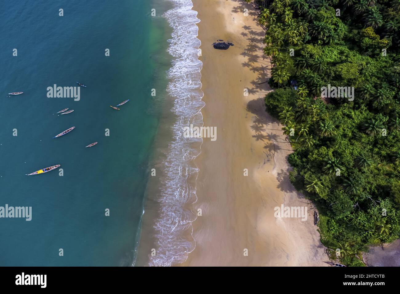 Aerial of colorful Bureh Beach Stock Photo - Alamy Aerial of colorful Bureh Beach Stock Photo - Alamy