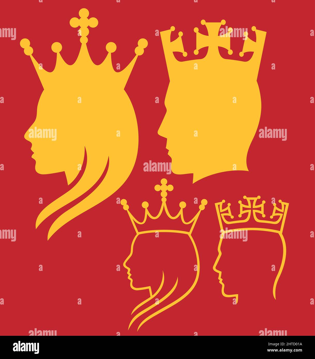 King Silhouette Vector