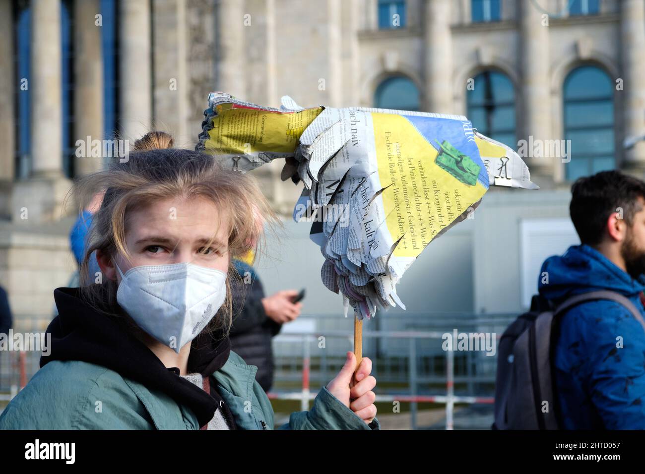 Ukrainian woman protests hi-res stock photography and images - Alamy
