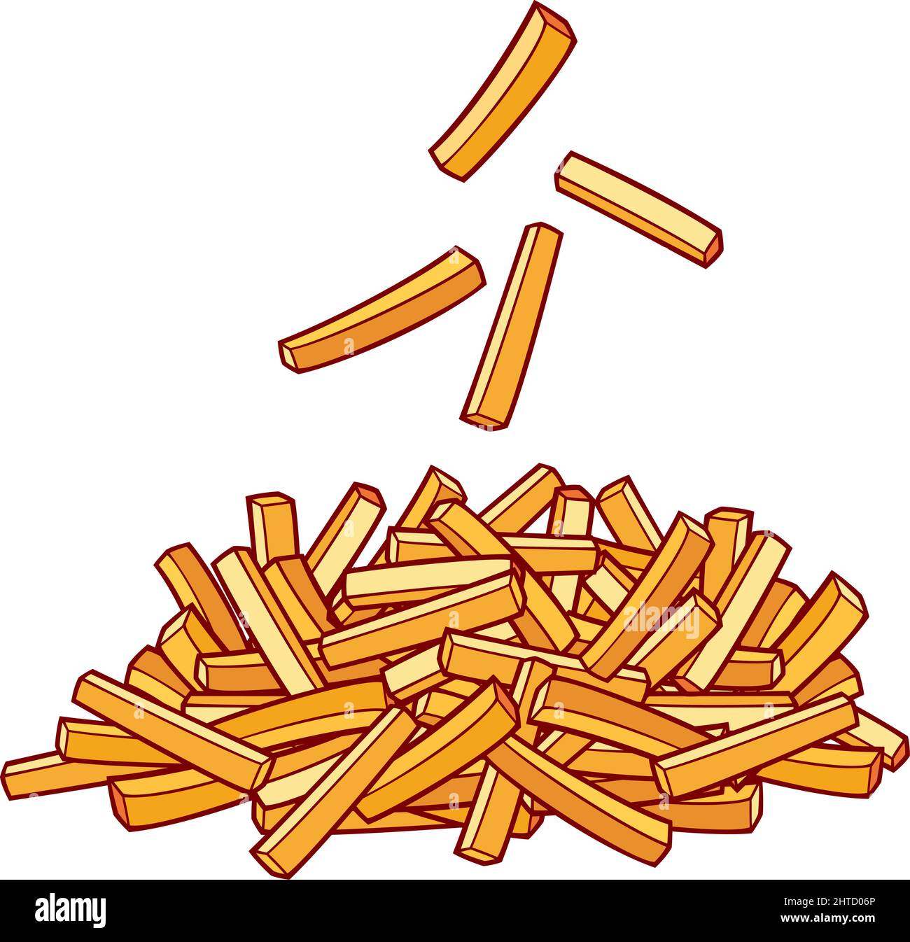 Dinner fries Stock Vector Images - Alamy