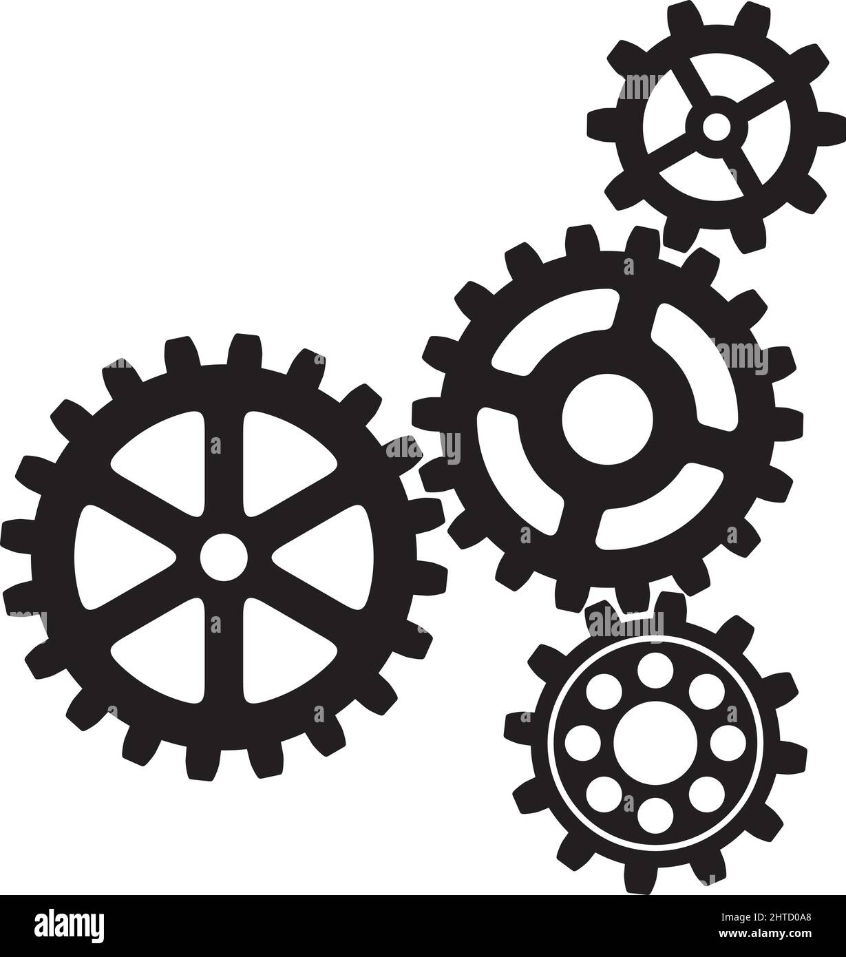 Growing gears vector illustration Stock Vector Image & Art - Alamy