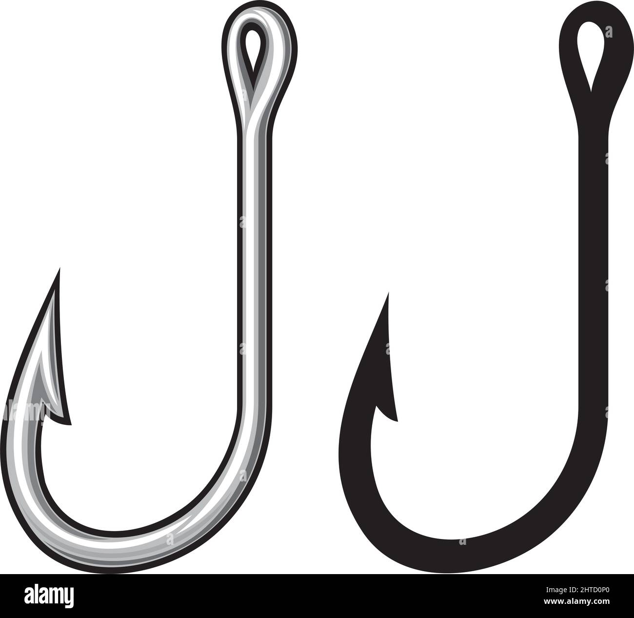 Fishing hook vector illustration Stock Vector Image & Art - Alamy
