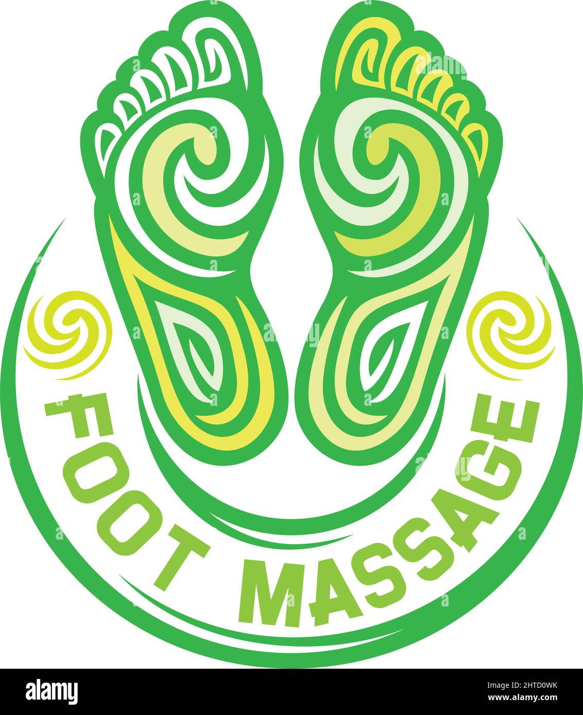 Foot massage symbol vector illustration Stock Vector Image & Art - Alamy