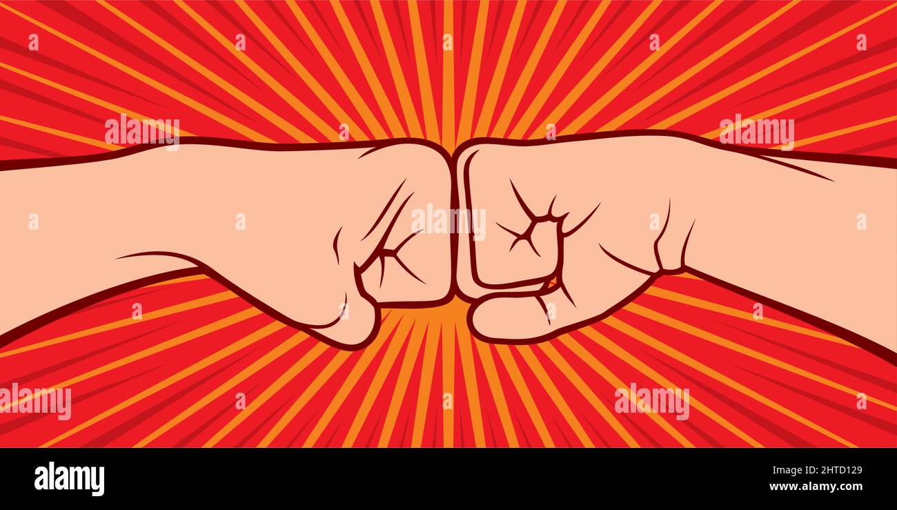 Clashing hand Stock Vector Images - Alamy