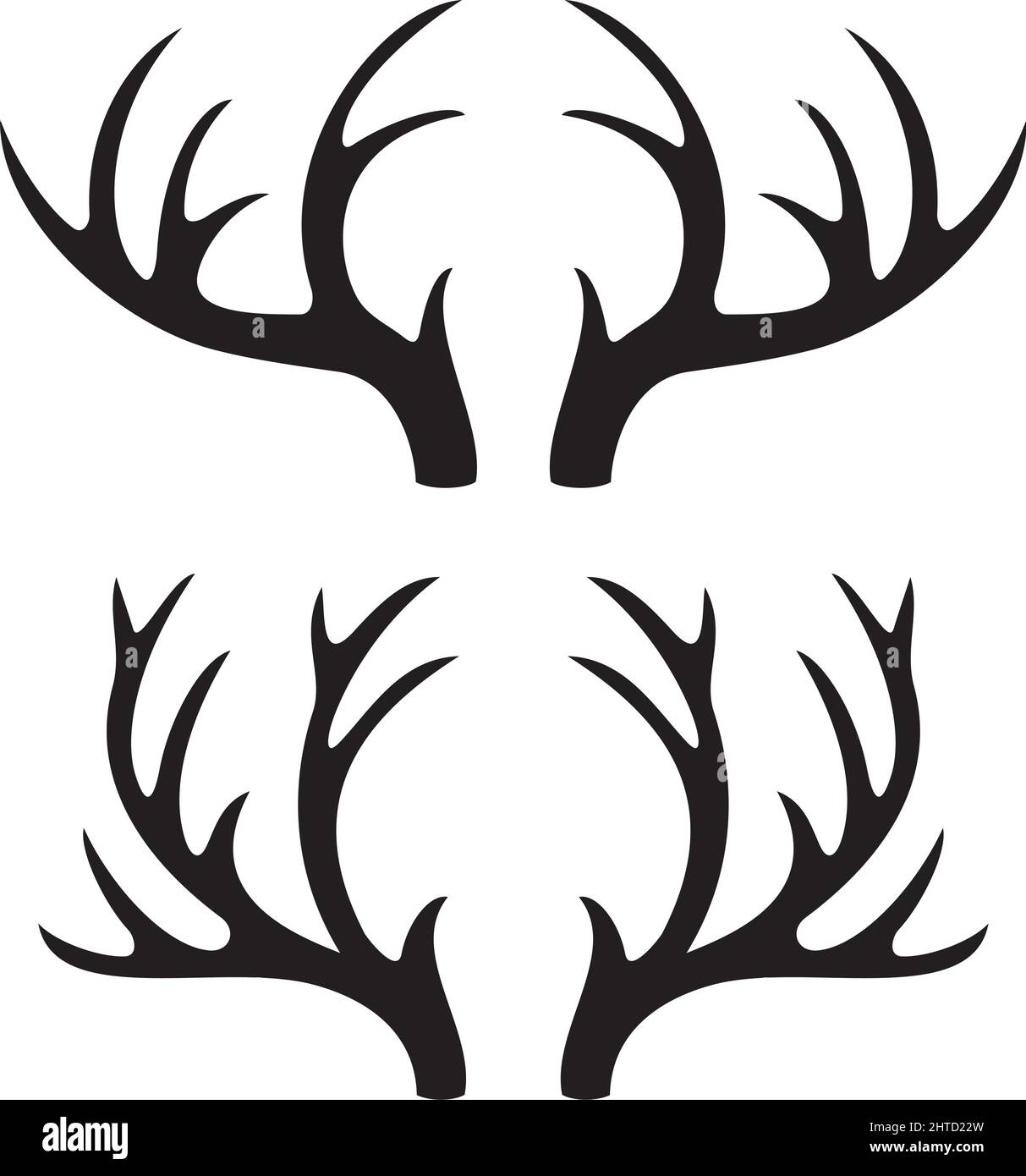 Deer horns vector illustration Stock Vector Image & Art - Alamy