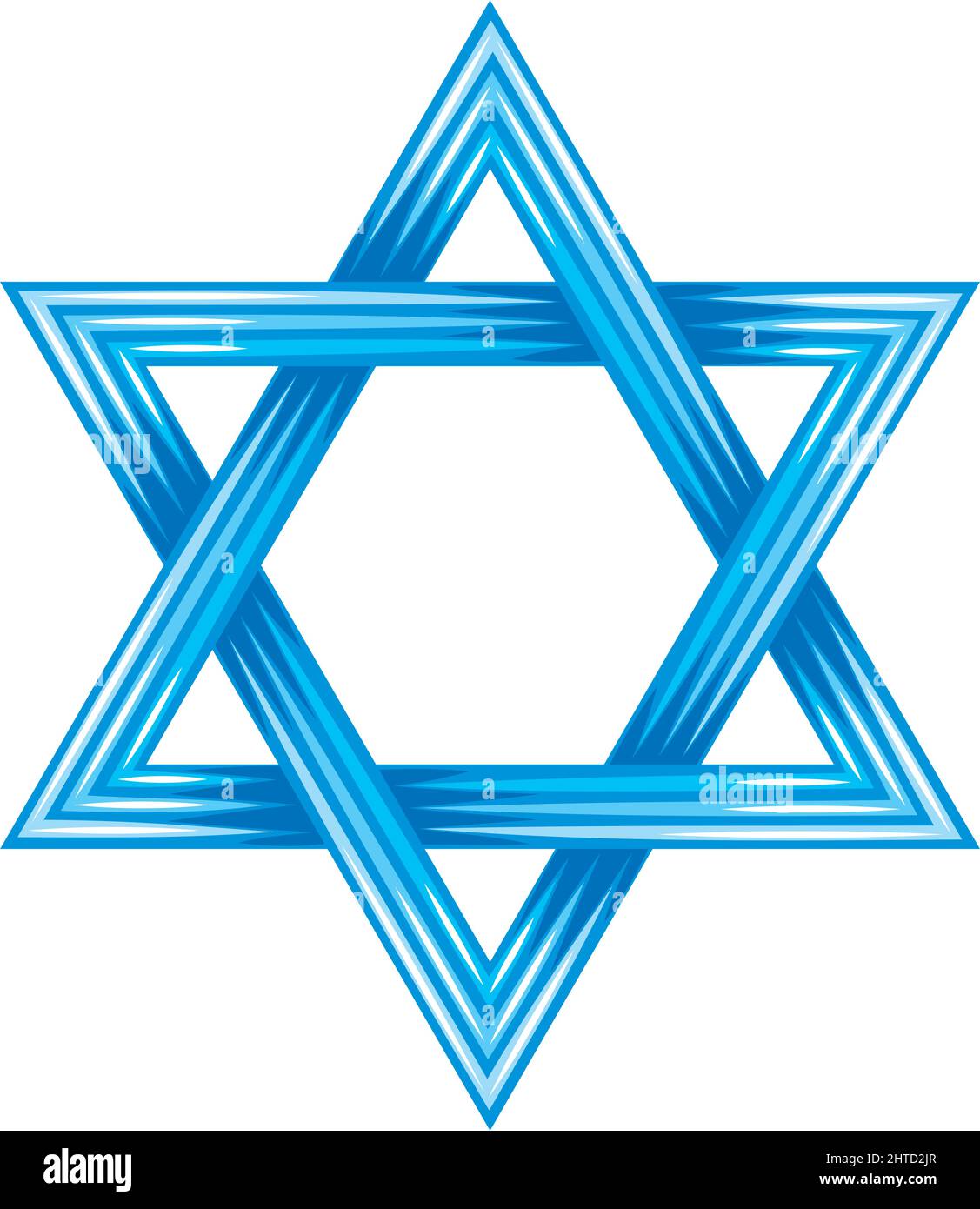 Star of David - symbol of Israel vector illustration Stock Vector Image ...