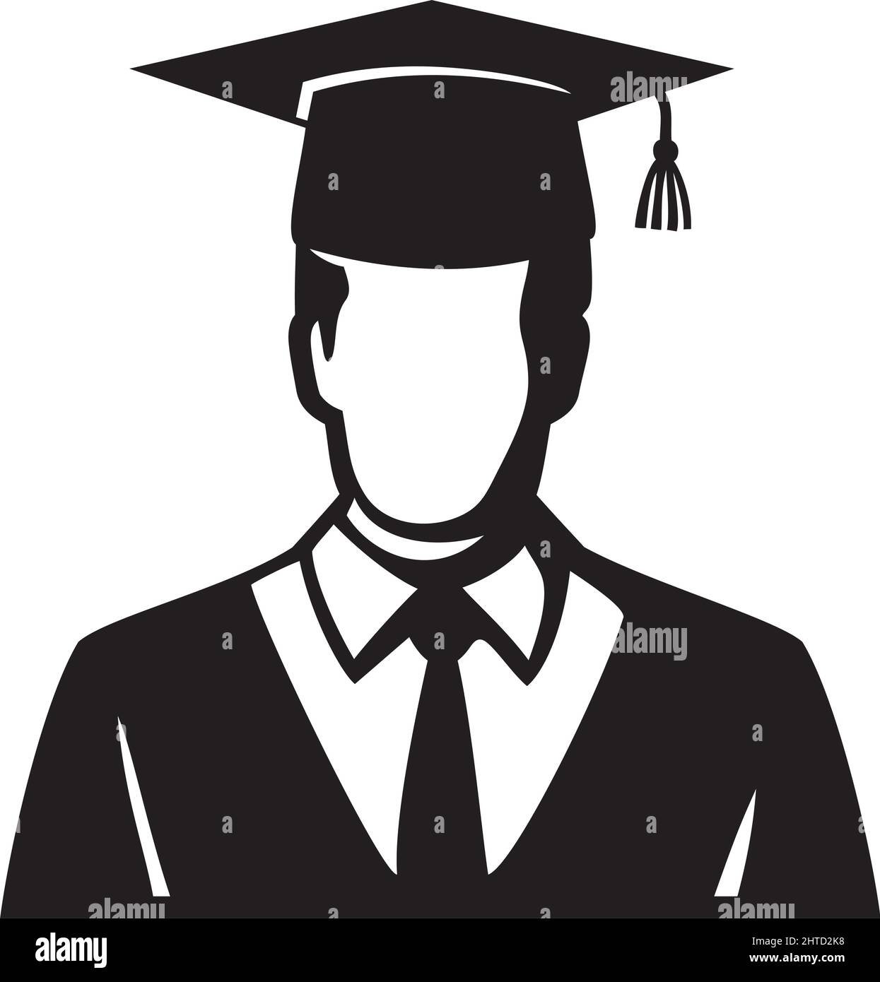 Student graduated illustration vector icon Stock Vector Image & Art - Alamy
