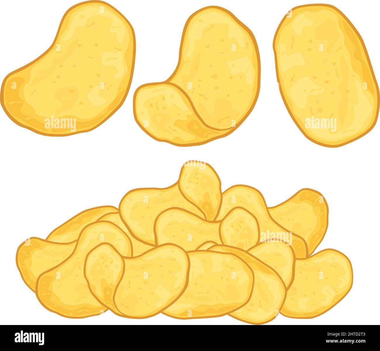 Potato chips (crisps) vector illustration Stock Vector Image & Art - Alamy