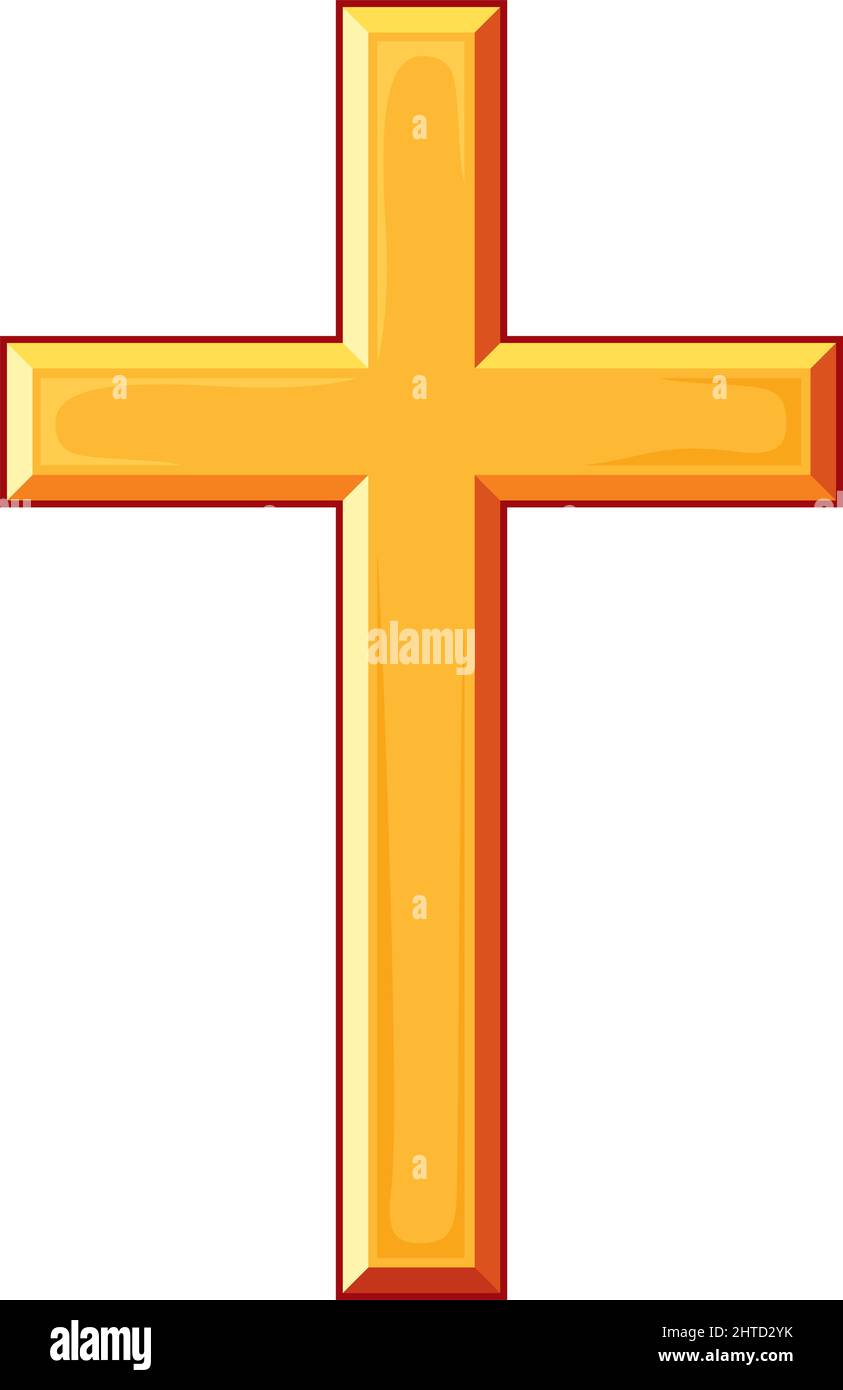 Golden cross vector illustration Stock Vector Image & Art - Alamy