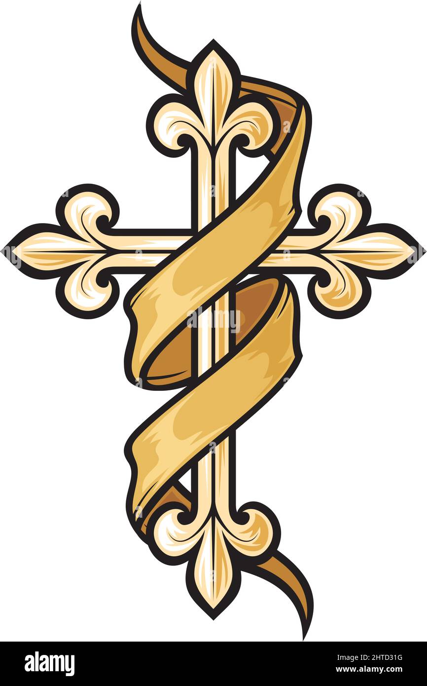 Cross banner vector illustration Stock Vector Image & Art - Alamy