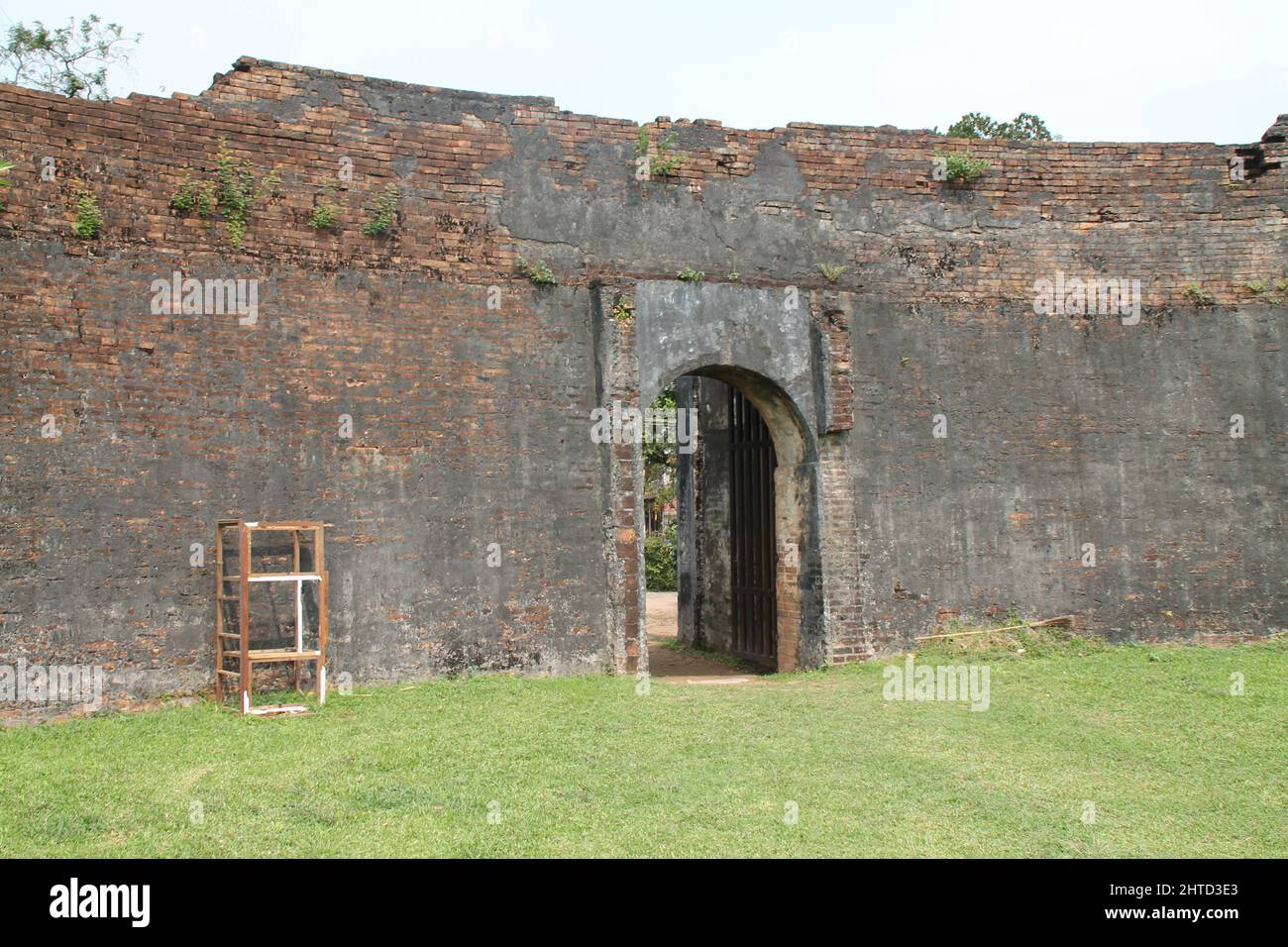 View of an old fortification wall, Vietnam Stock Photo - Alamy