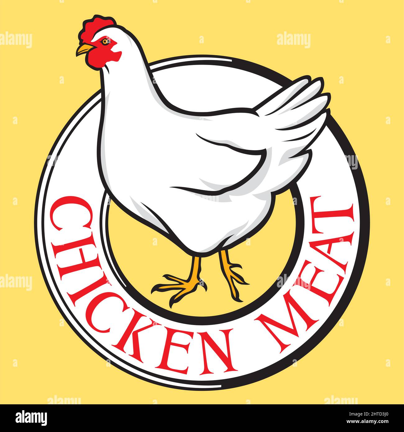 Chicken meat label vector illustration Stock Vector Image & Art - Alamy