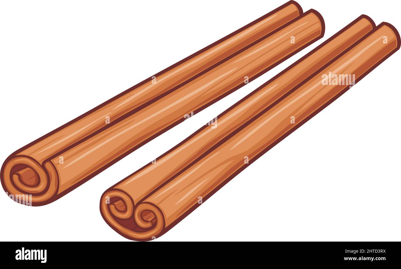 Vector illustration of cinnamon sticks Stock Vector Image & Art - Alamy