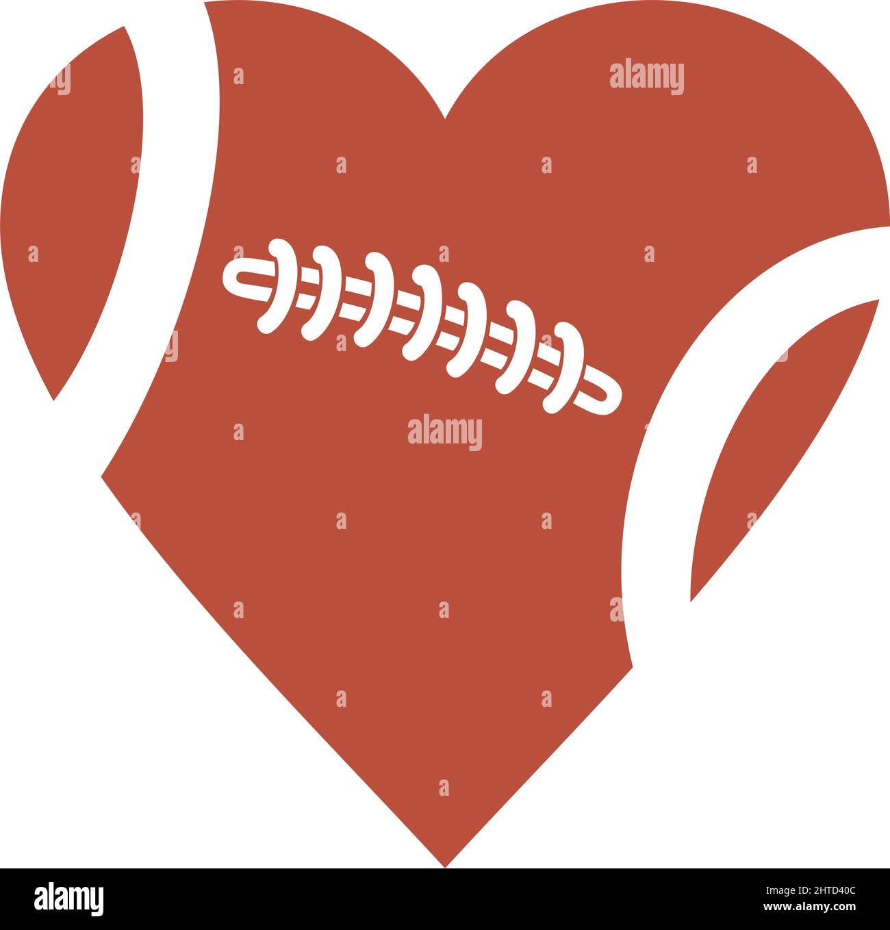 Football heart design vector illustration Stock Vector Image & Art - Alamy