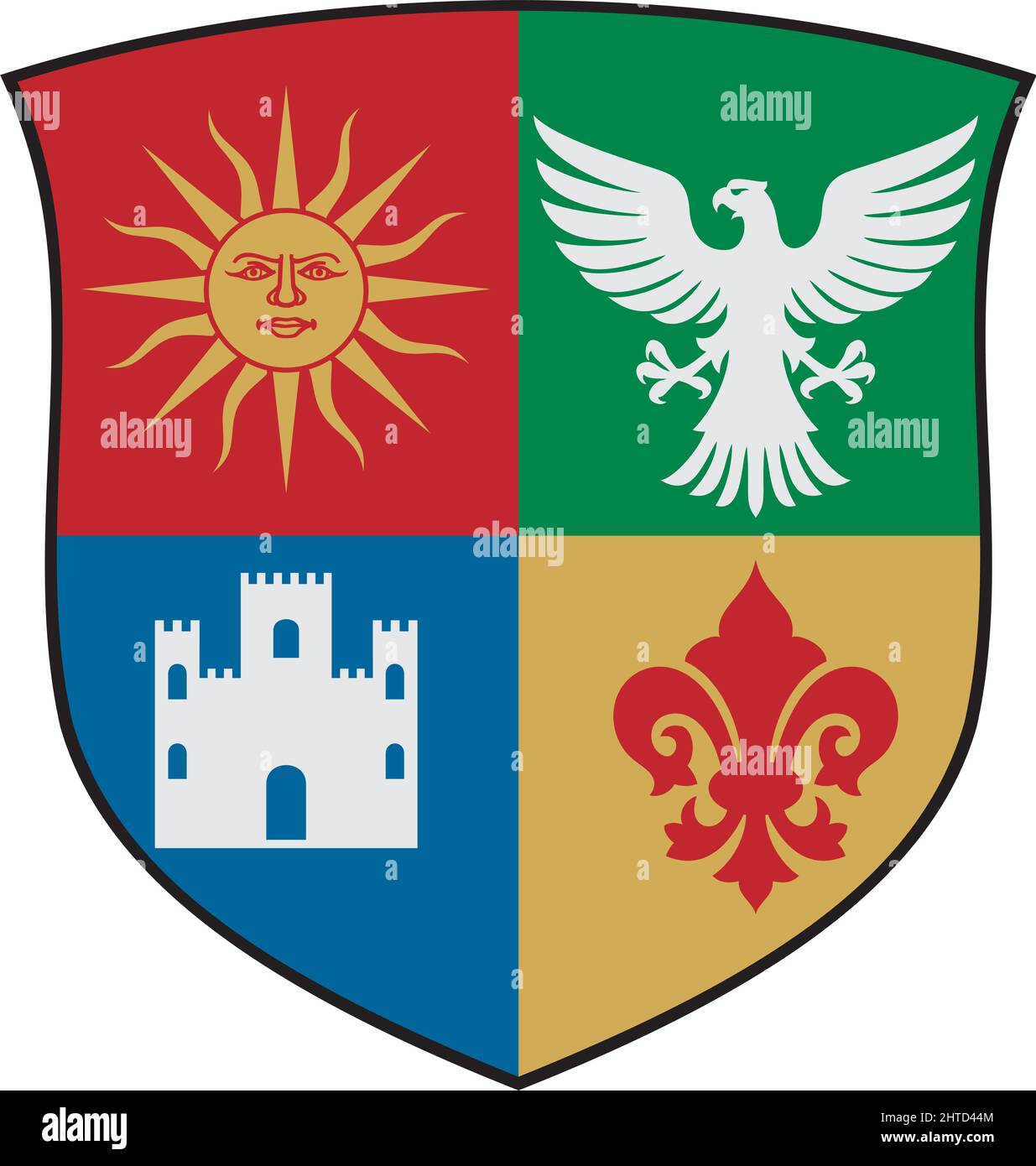 Coat of arms vector illustration Stock Vector Image & Art - Alamy