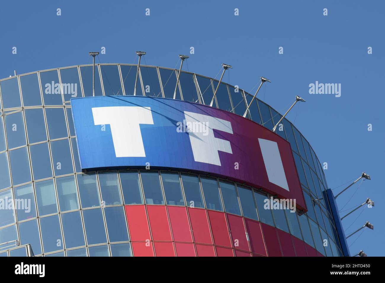 FEBRUARY 2022 - BOULOGNE BILLANCOURT - FRANCE: view on the TF1 ...