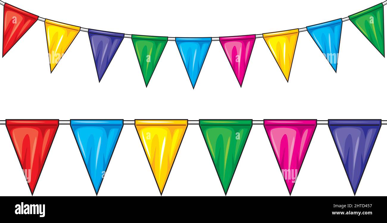 Party flags vector illustration Stock Vector Image & Art - Alamy