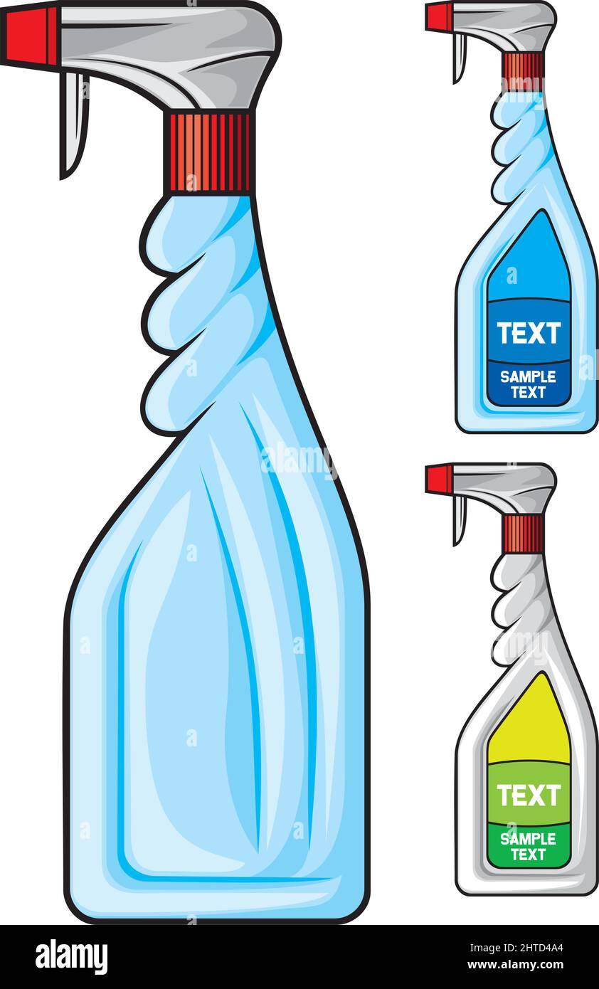 Cleaning bathroom plastic blue Stock Vector Images - Alamy