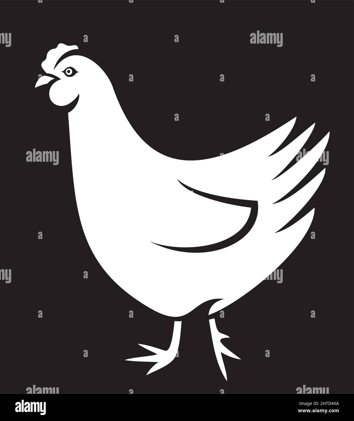 Chicken vector illustration Stock Vector Image & Art - Alamy