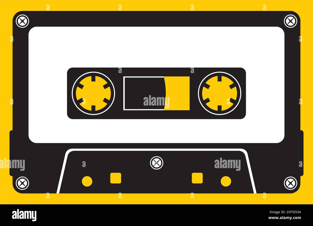 Audio cassette tape vector illustration Stock Vector Image & Art - Alamy