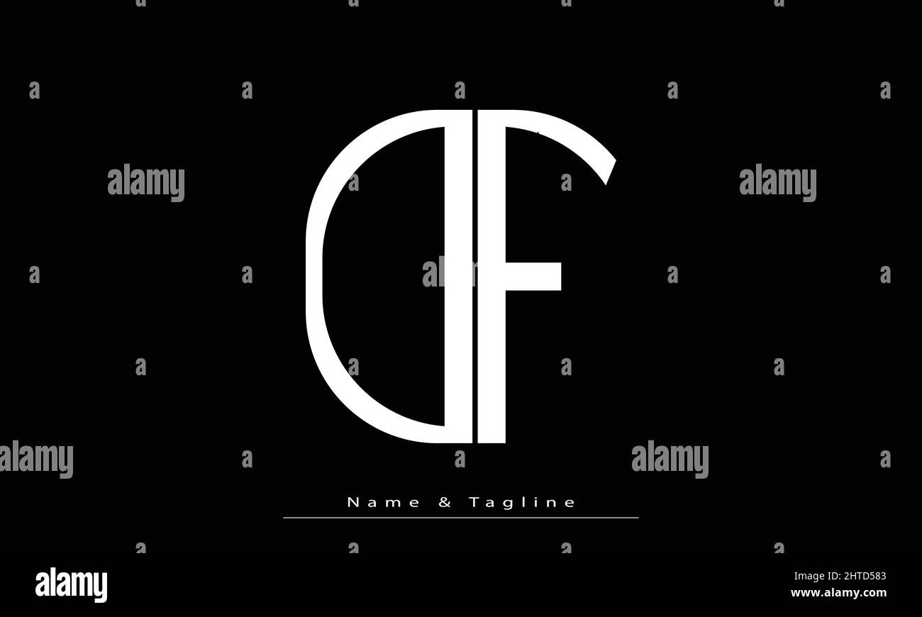 Alphabet letters Initials Monogram logo DF, DF Stock Vector Image & Art ...