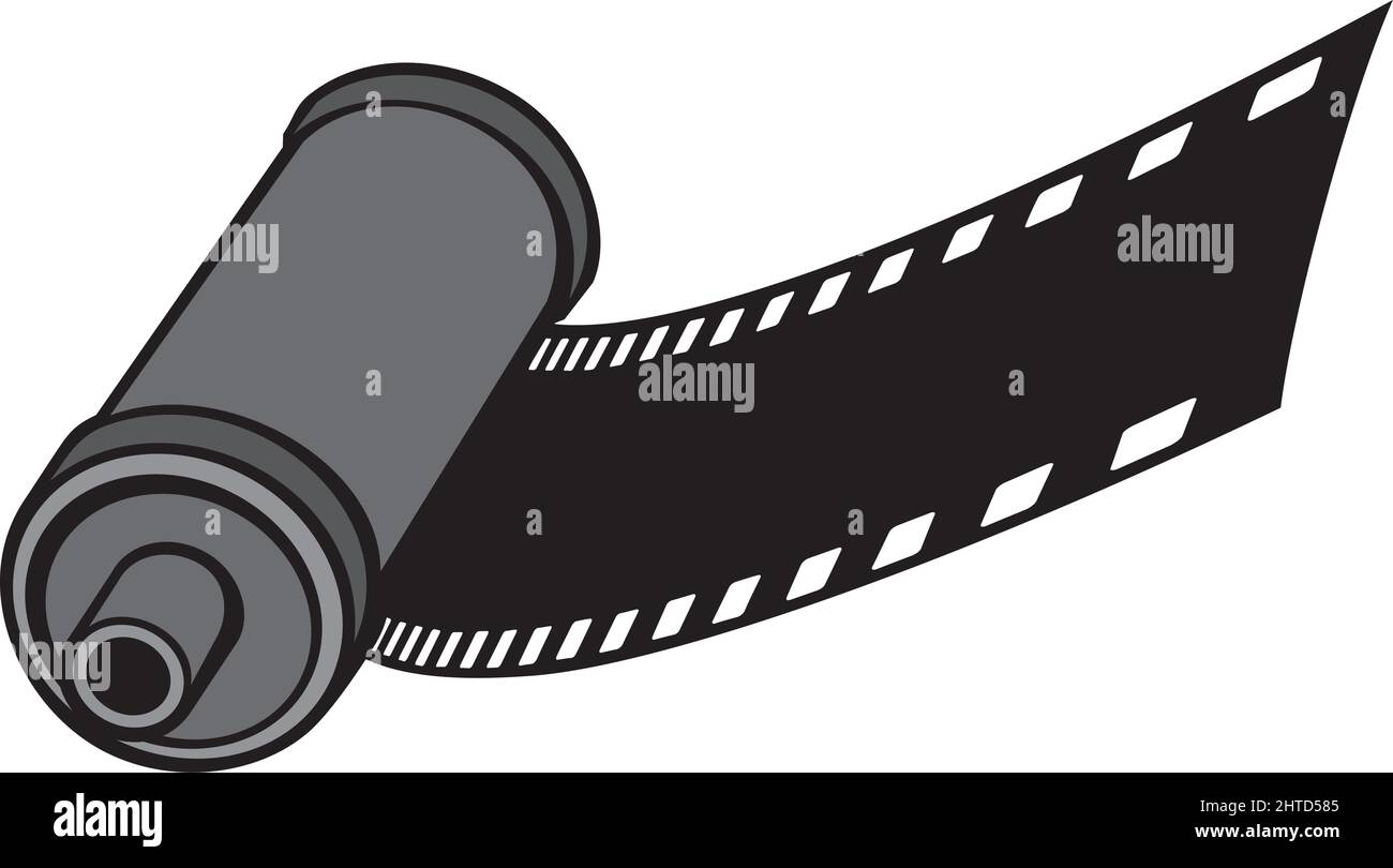 Camera film roll vector illustration Stock Vector Image & Art - Alamy