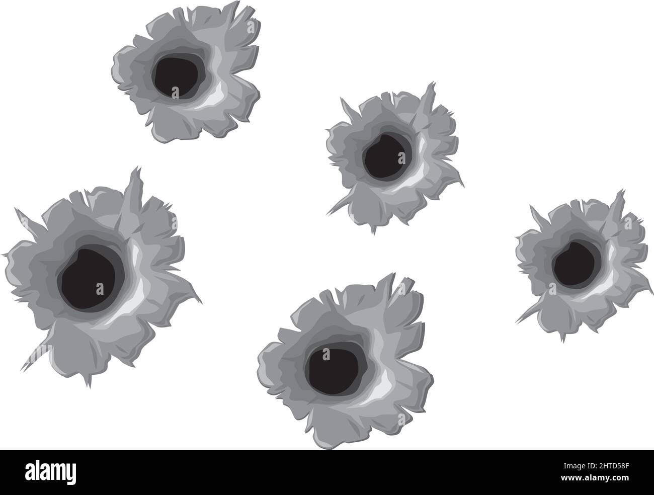 Bullet holes vector illustration Stock Vector Image & Art - Alamy
