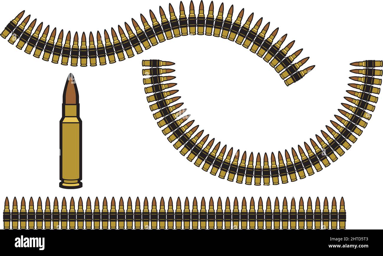Bullet belt vector illustration Stock Vector Image & Art - Alamy