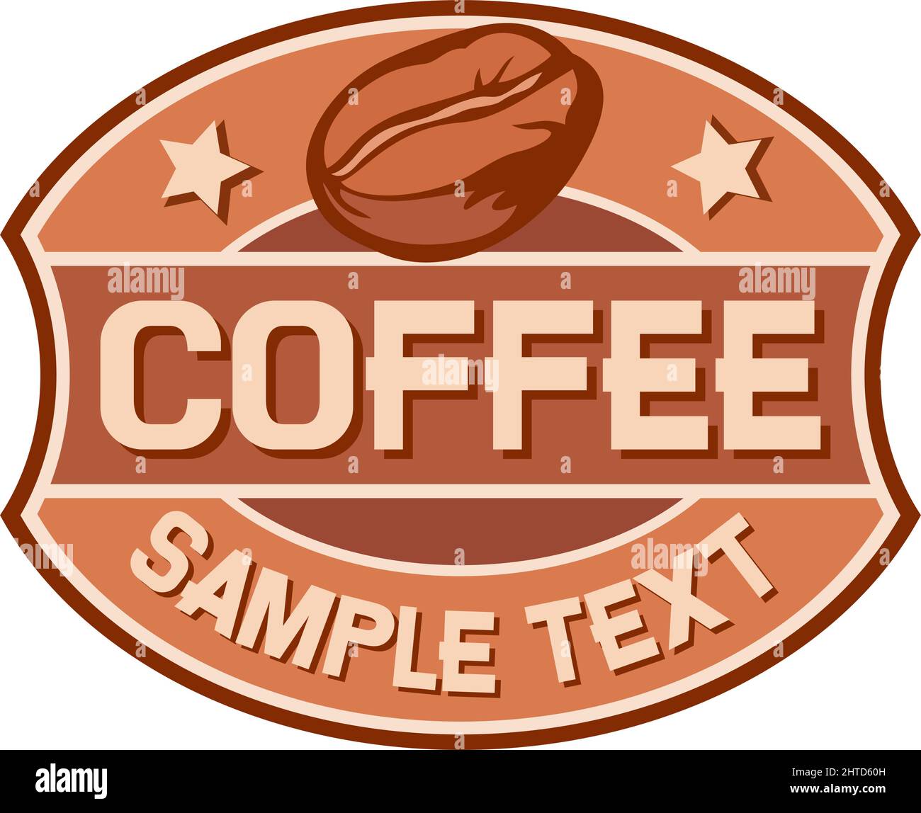 Coffee label vector illustration Stock Vector Image & Art - Alamy