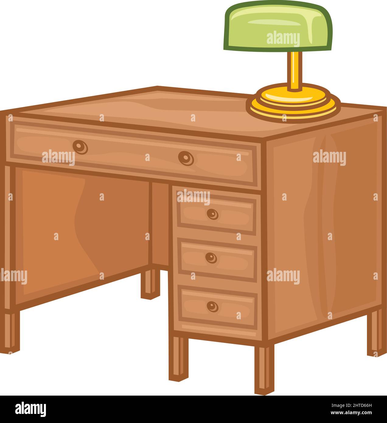 Office desk vector illustration Stock Vector Image & Art - Alamy