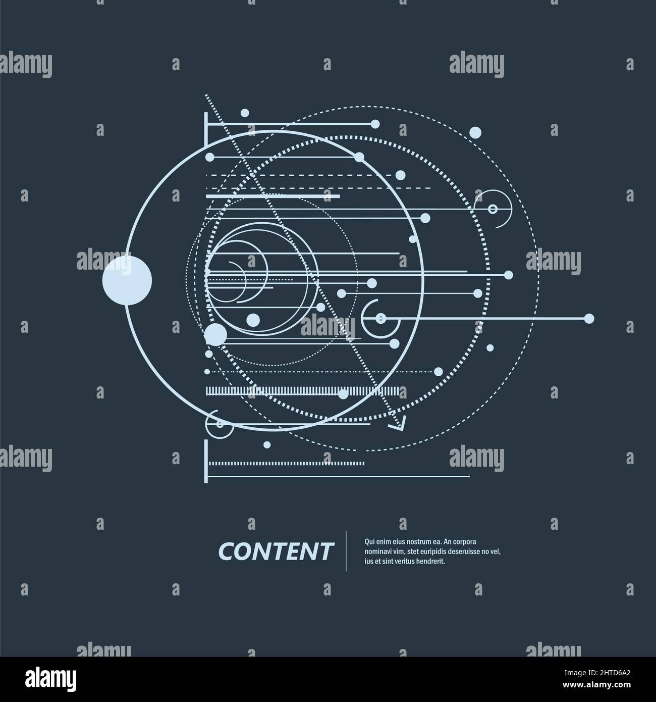 Geometric technology vector drawing design. Technical wallpaper ...
