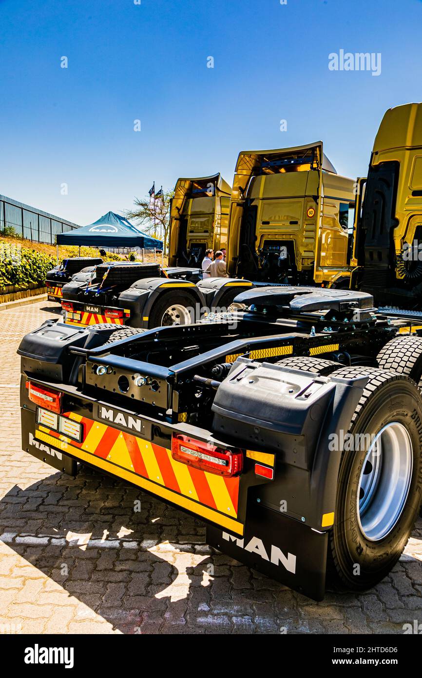 Cape Town, South Africa - February 17, 2022: Rear view of MAN Trucks ...