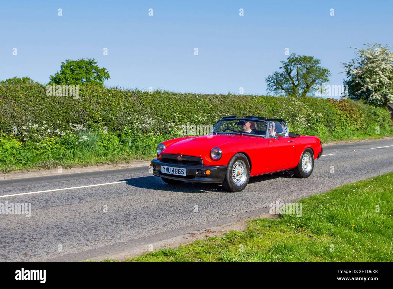 1978 70s seventies red MG B GT 3947cc petrol roadster British sports ...