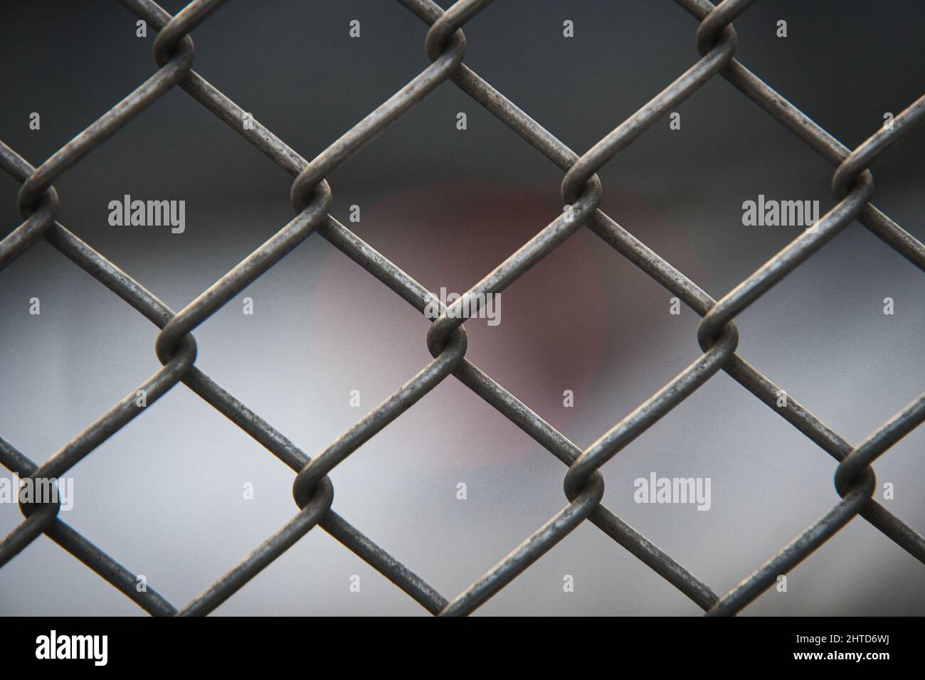 Closeup shot of an old metal fence Stock Photo - Alamy
