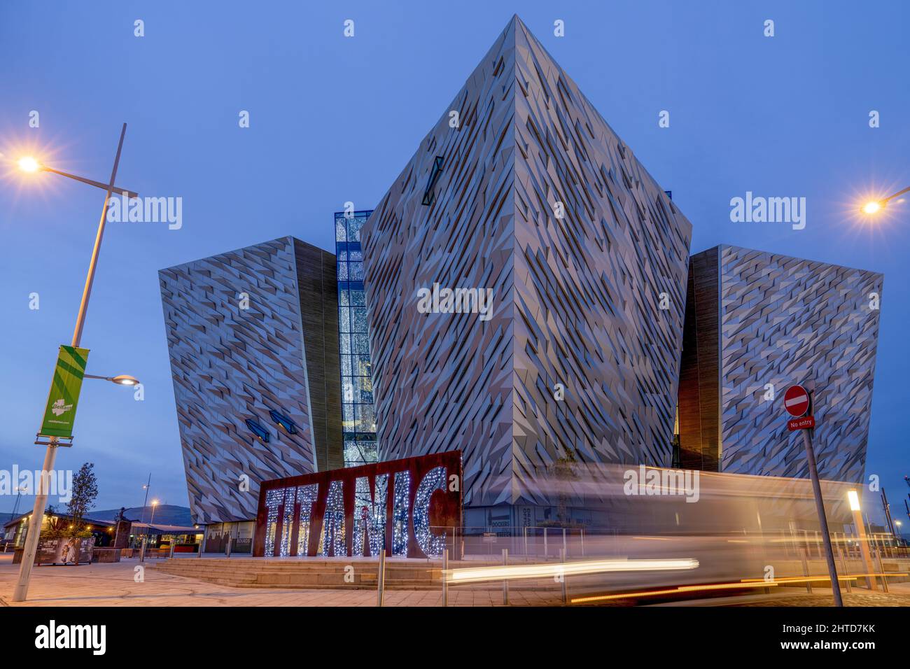 Belfast titanic museum night hi-res stock photography and images - Alamy