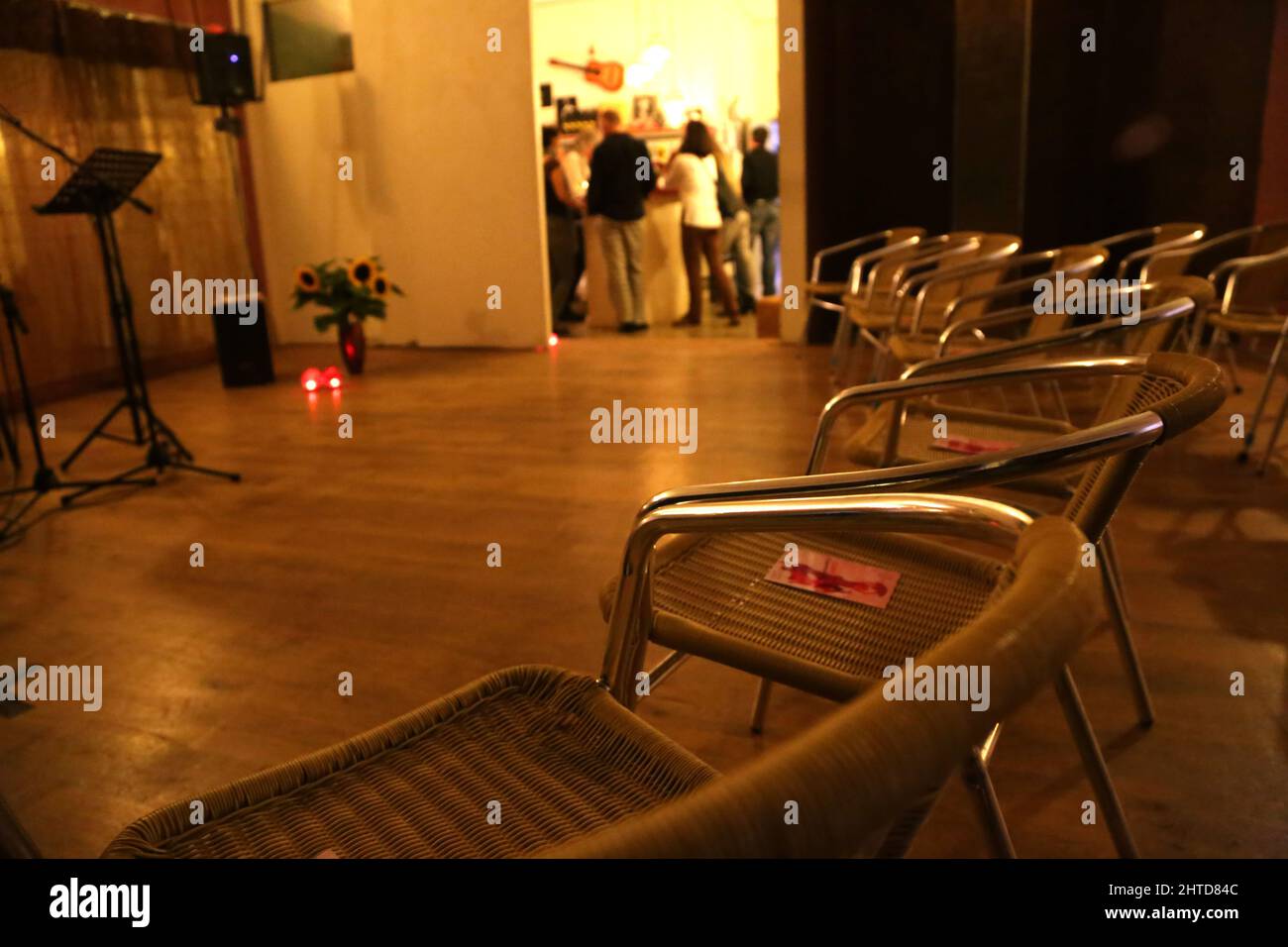 Small concert hall with chairs Stock Photo - Alamy