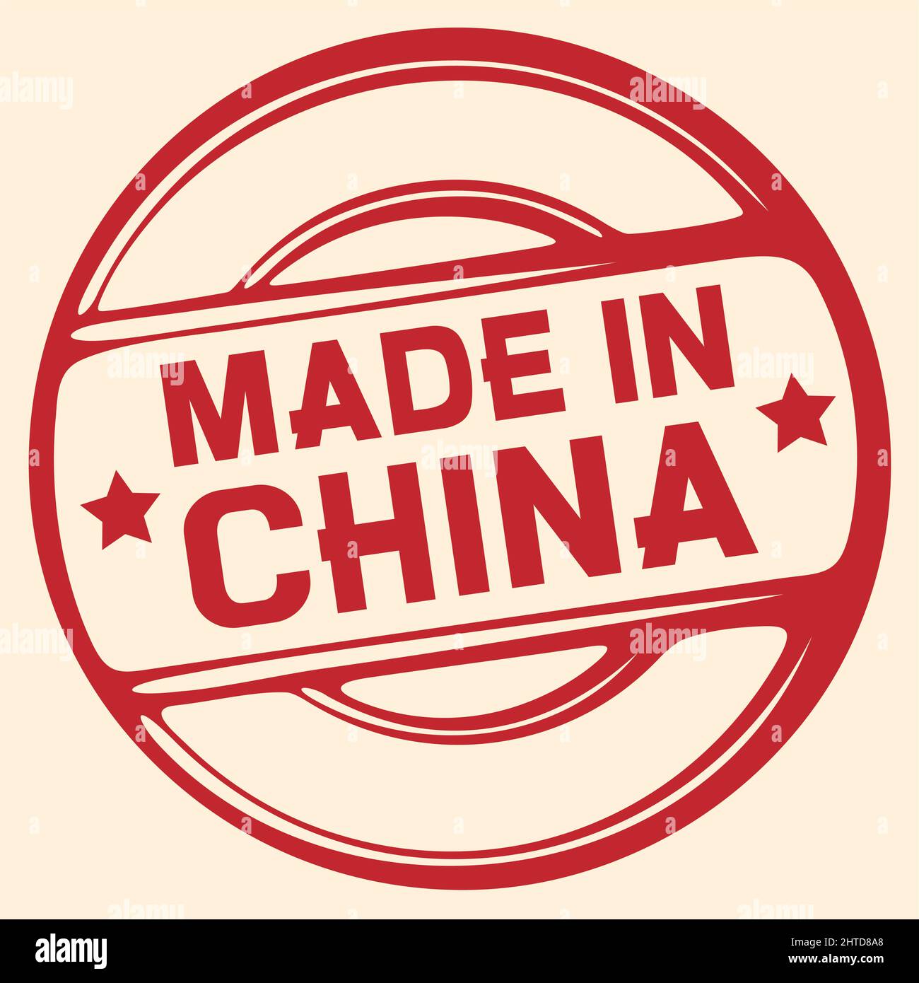 Made in china stamp vector illustration Stock Vector Image & Art - Alamy
