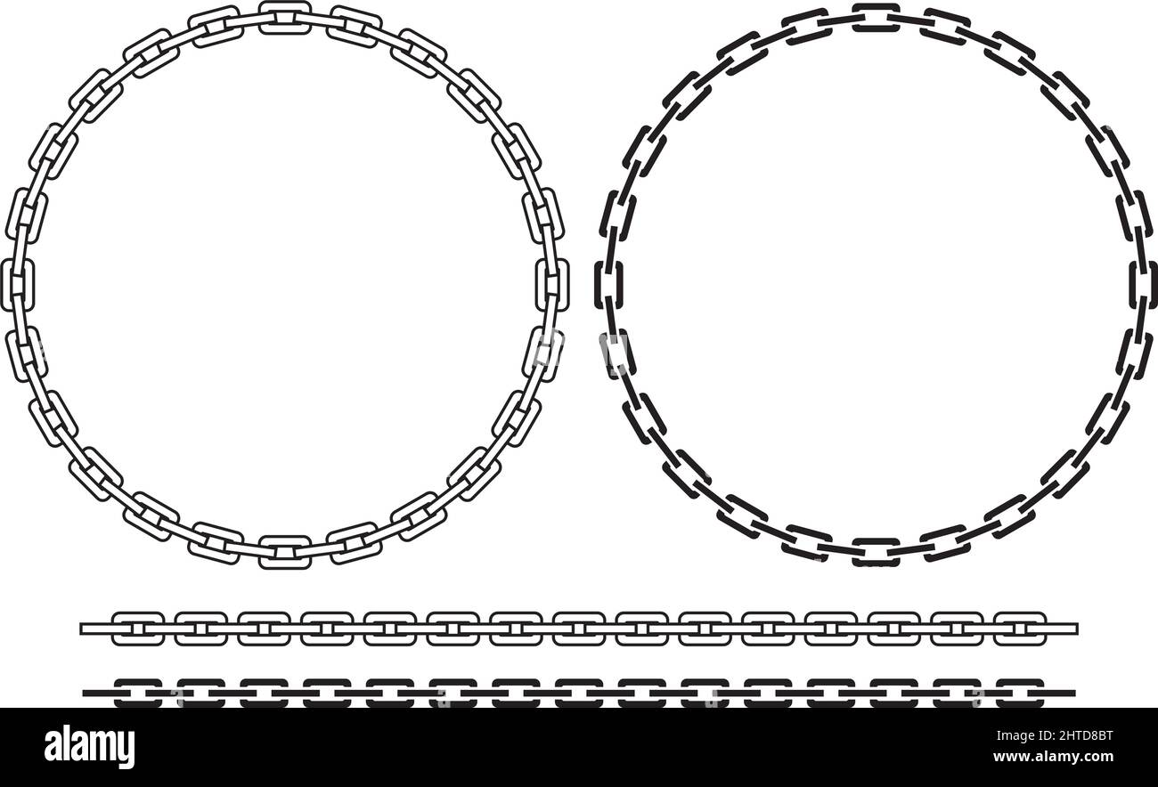 Chain Link Circle Vector