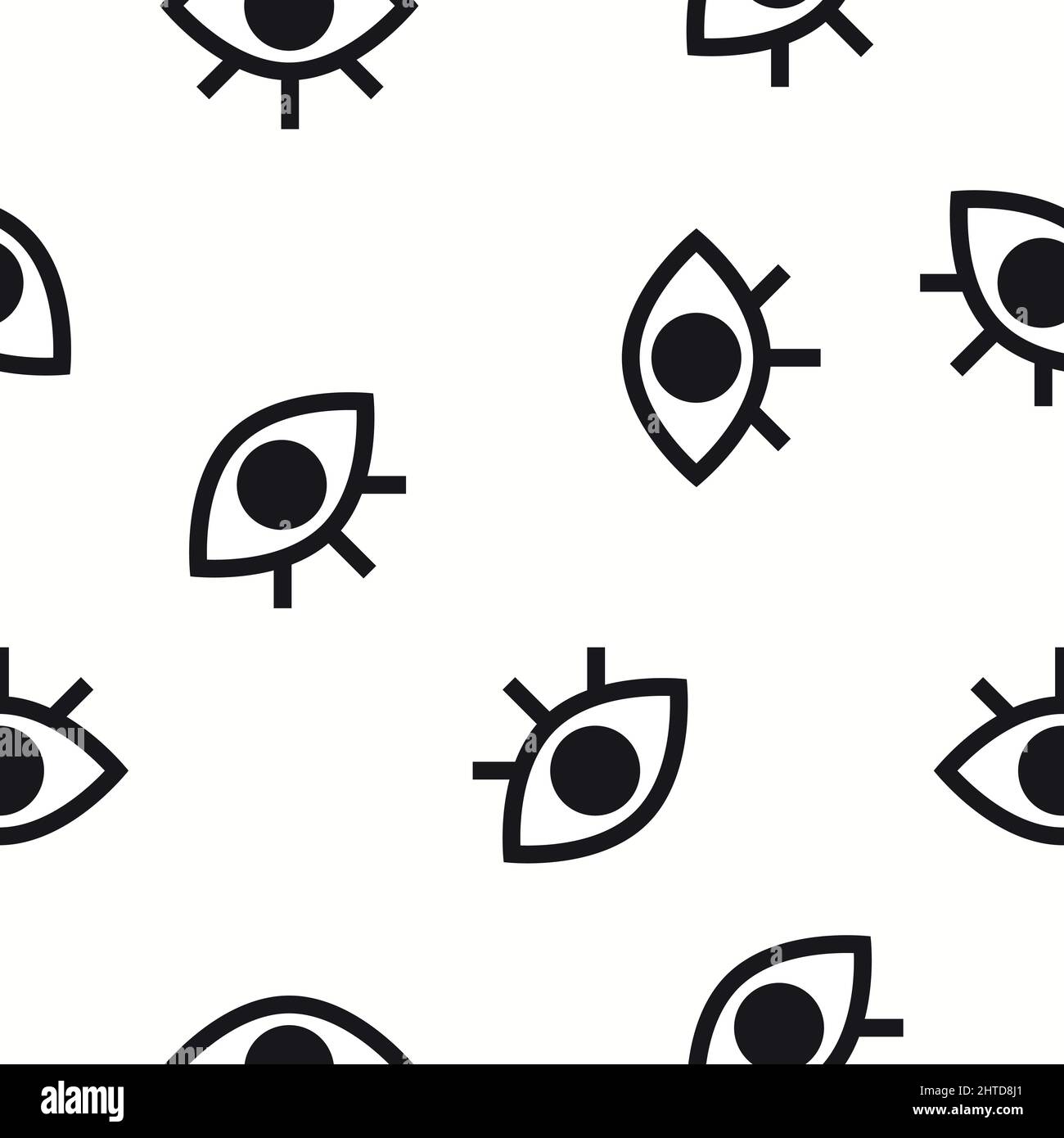 Eyes seamless pattern for printing clothes, textiles. Vector beauty ...