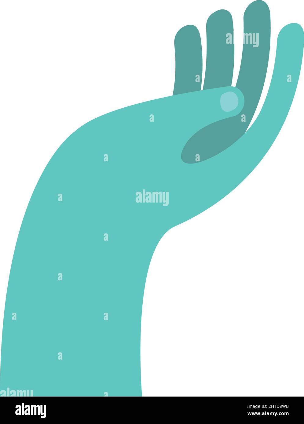 green hand receiving gesture icon Stock Vector Image & Art - Alamy